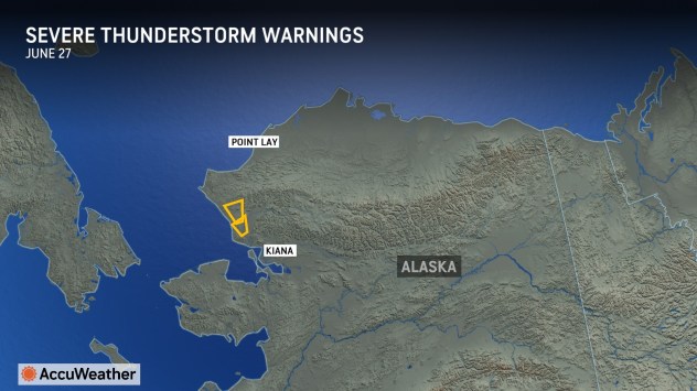 Storm sets record for the farthest north a severe thunderstorm warning ...
