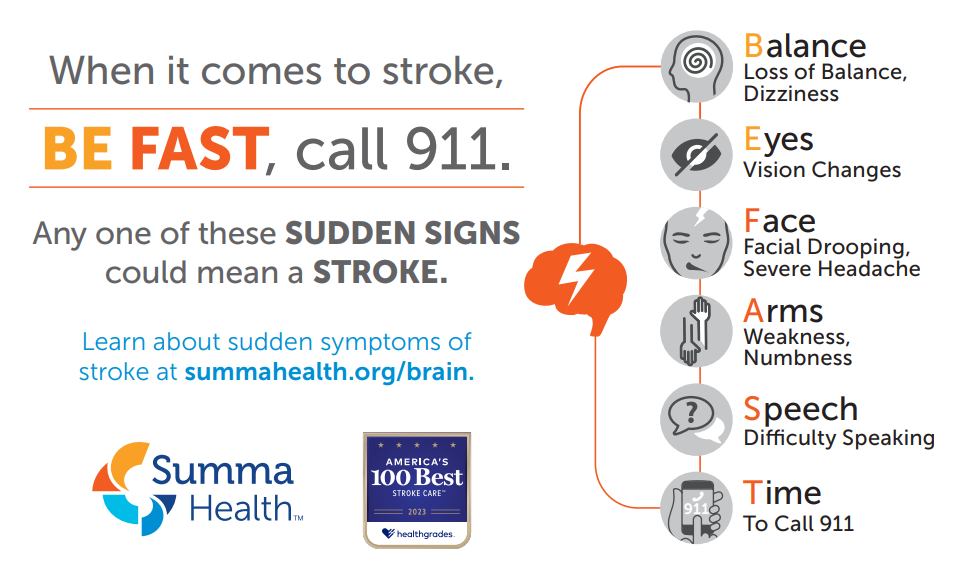 Know how to spot a stroke: BE FAST is the new acronym