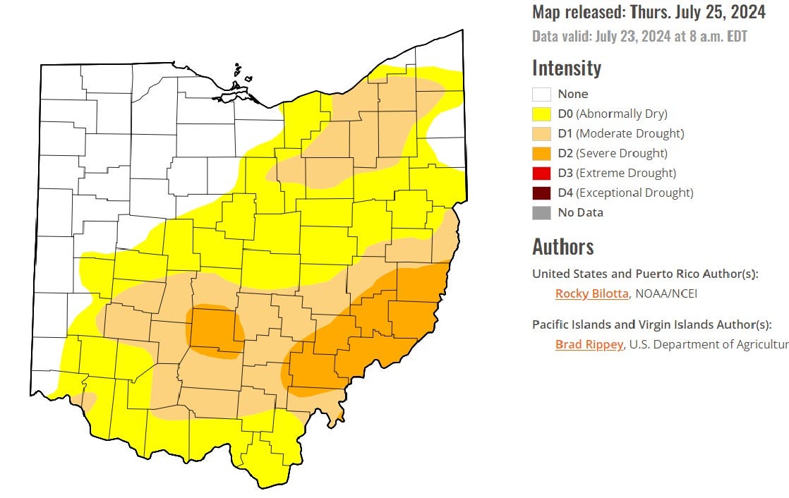 Hot and dry weekend on tap as drought conditions continue to impact ...