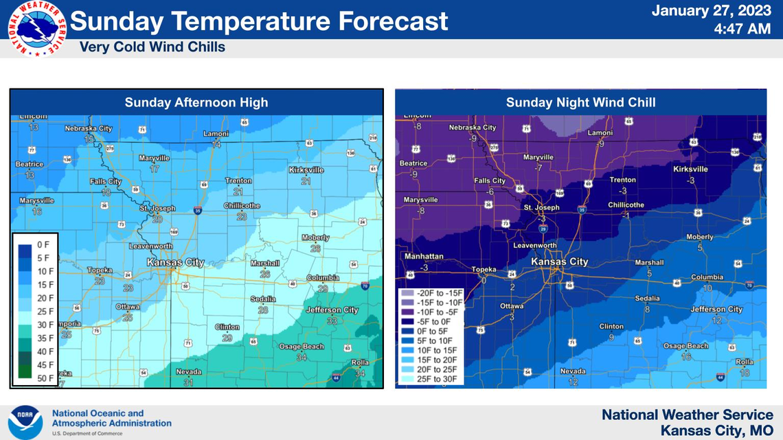 Bitterly cold weather to close out what has been unusually warm January ...