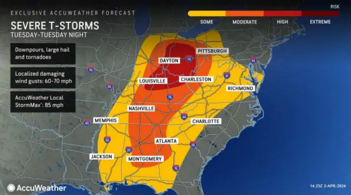 Increased ‘risk to lives and property’ as severe weather enters Georgia ...