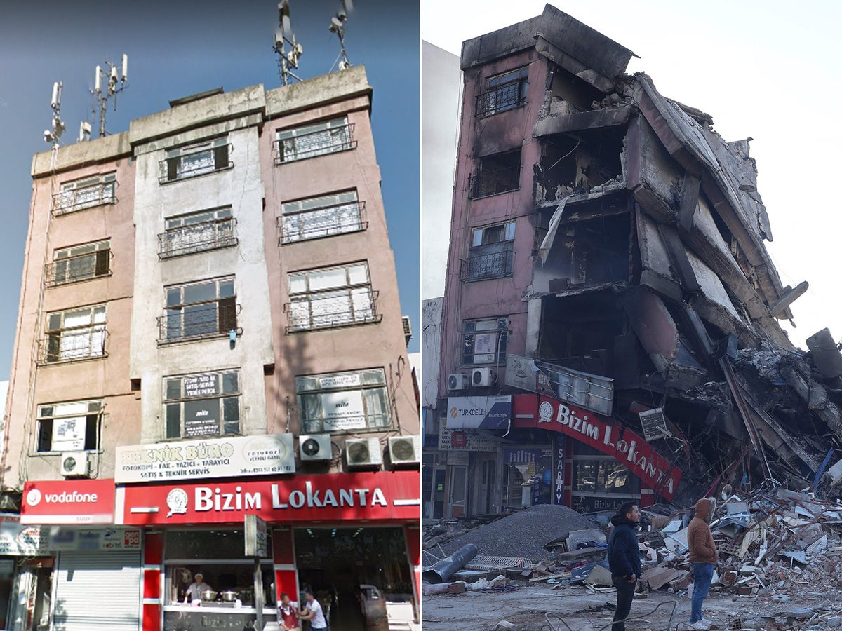Before and after pictures show scale of devastation caused by Turkey ...
