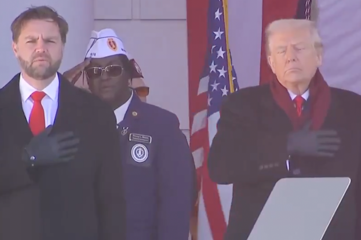 Trump sings along to handful of words to ‘God Bless America’ at ...