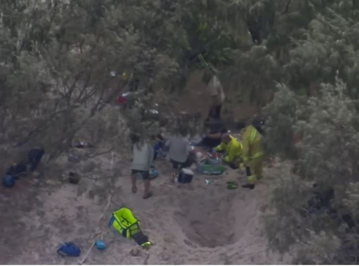 Australian man dies after ‘falling head-first’ into deep sand pit