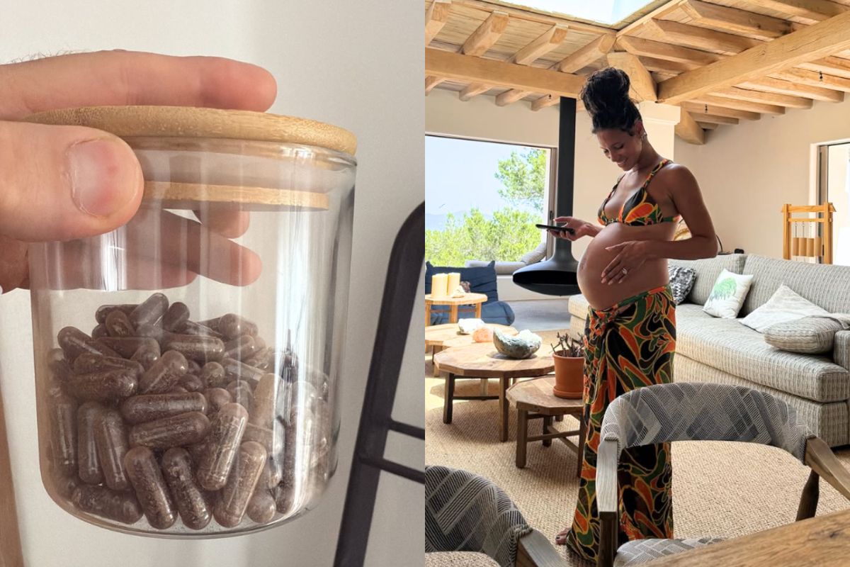 Calvin Harris and Vick Hope appear to share ‘placenta capsules’ photo ...