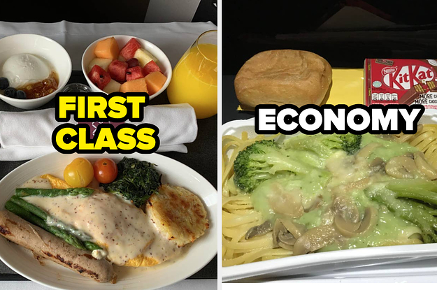 17 Photos Of First Class And Economy Food From Airlines Around The World