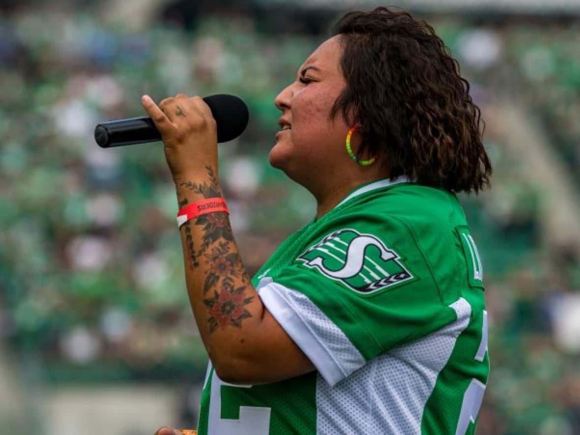 Sask. Indigenous artist performing Grey Cup national anthem in 3 languages