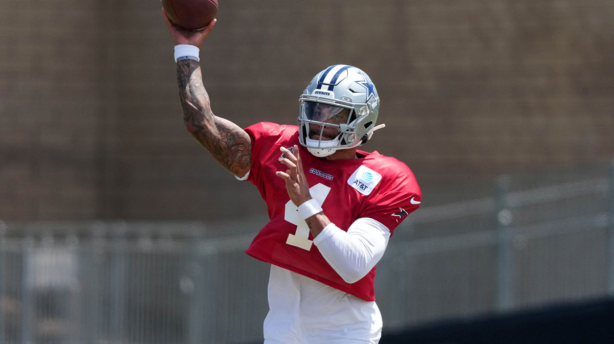 Cowboys’ Dak Prescott throws brutal pick-6 at camp - Yahoo Sports