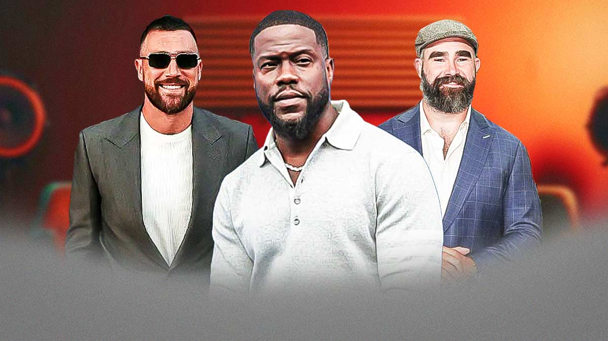 Kevin Hart explains on New Heights how Eagles fans ‘do research’ for smack talk - Yahoo Sports