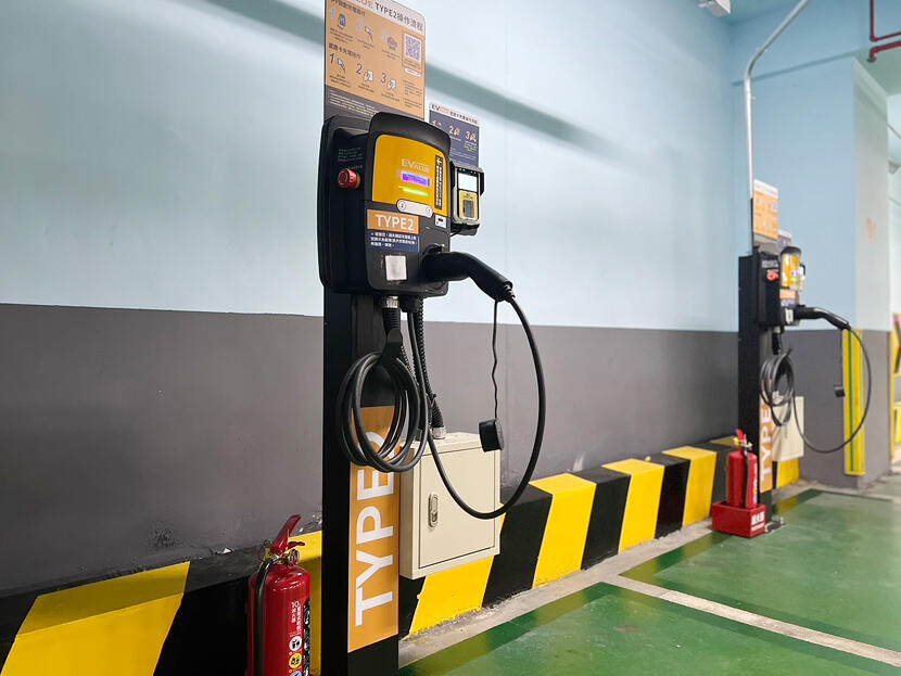 一個月充電都免錢！有 14 座慢充樁的 EVALUE 台北世貿公園地下停車場站啟用 - Yahoo奇摩汽車機車