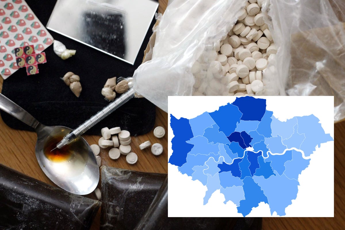 London drug deaths hotspots revealed by interactive map as fatalities soar to record level ...