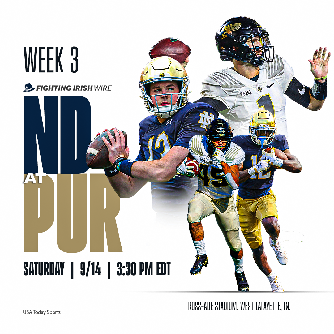 How to watch Notre Dame at Purdue on Saturday, September 14th - Yahoo Sports