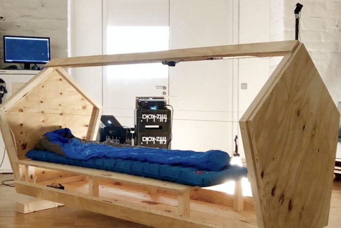 Futuristic sleeping pods for homeless people tested out in Germany