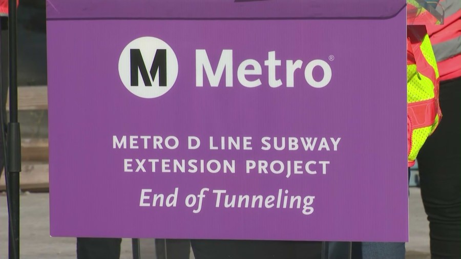 Metro D Line extension project reaches construction milestone