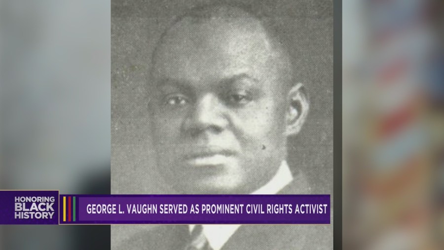 George L. Vaughn served as a prominent attorney, civil rights activist