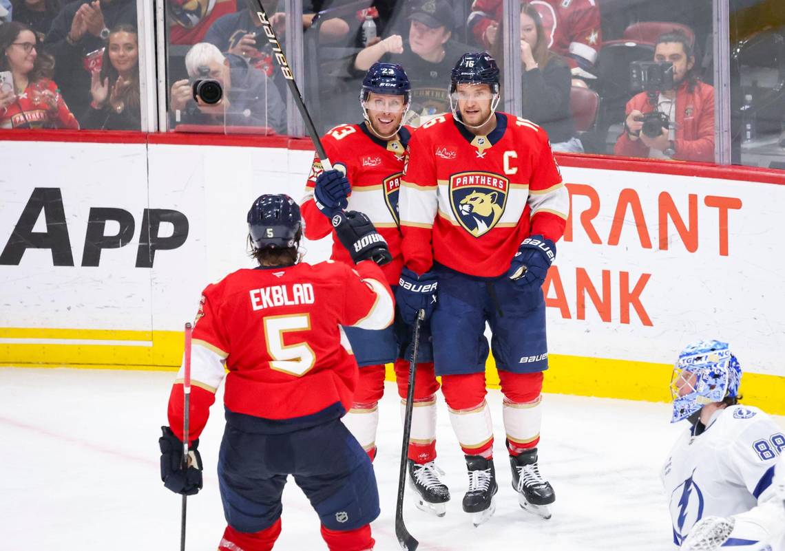 Aleksander Barkov’s first multi-goal game of the season leads Panthers ...