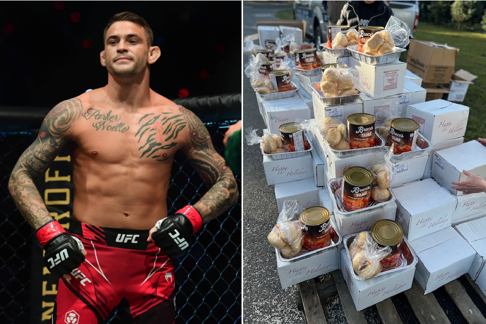 Dustin Poirier’s UFC 281 charity goal provides Thanksgiving meals ...