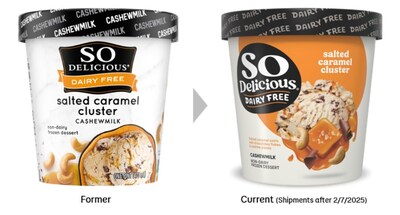 So Delicious Dairy Free® Salted Caramel Cluster Frozen Dessert Pints ...