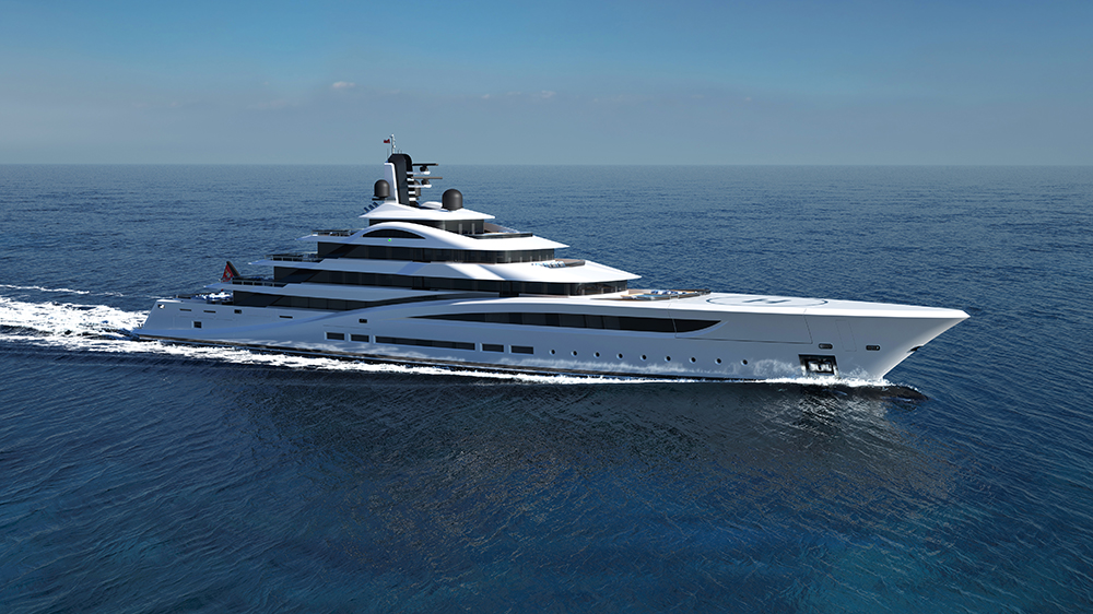 This New 314-Foot Megayacht Concept Has 4 Decks and a ‘Halo’ Around Its ...