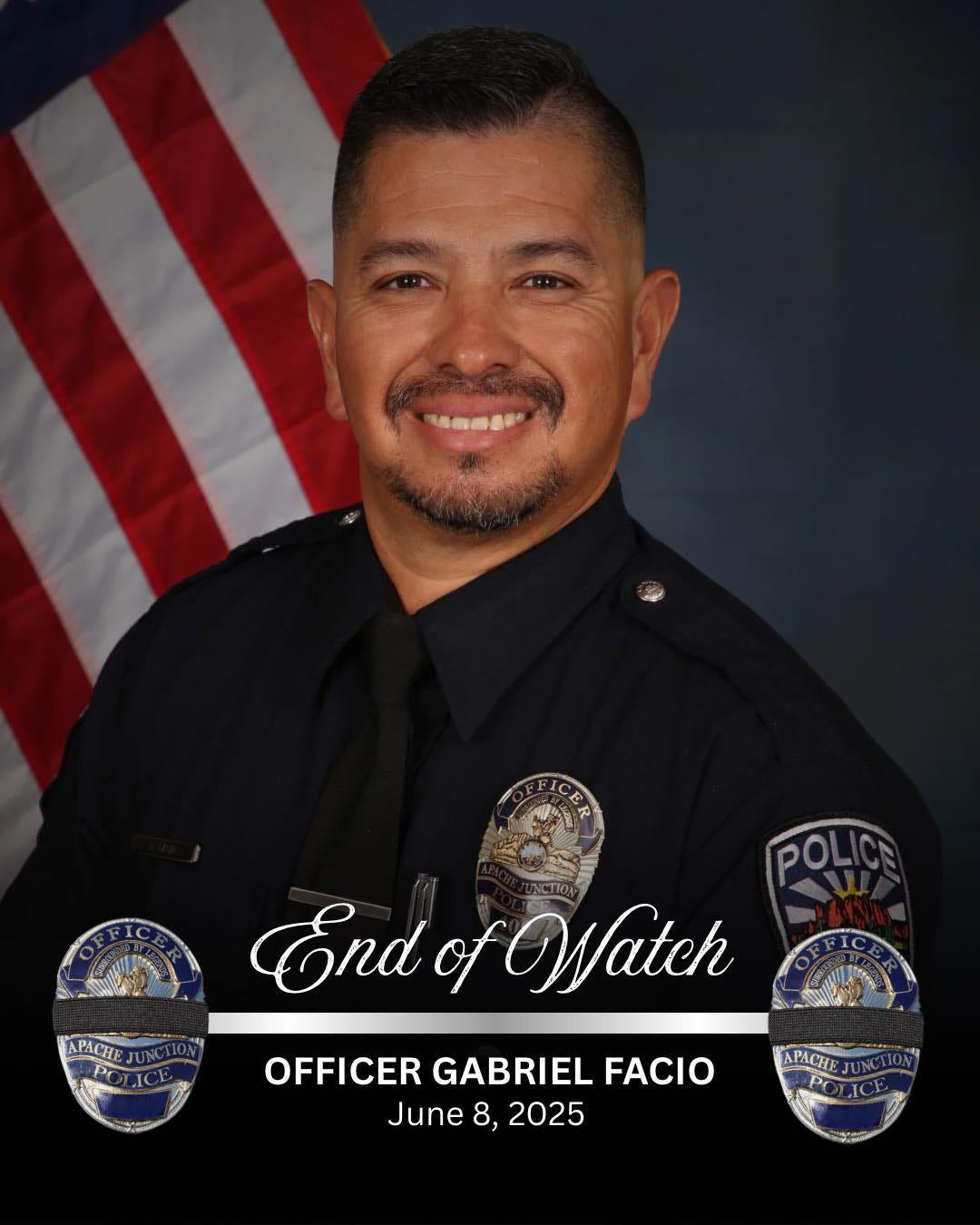 'A broken heart': Apache Junction police officer Gabriel Facio dies ...