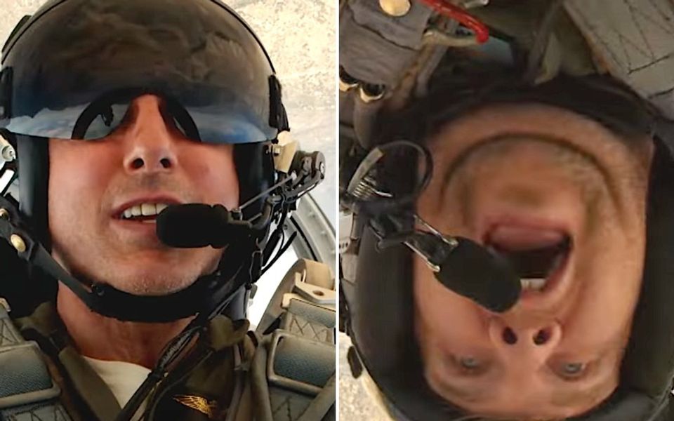 Tom Cruise Turns James Corden's World Upside Down In Fighter Jet Stunt