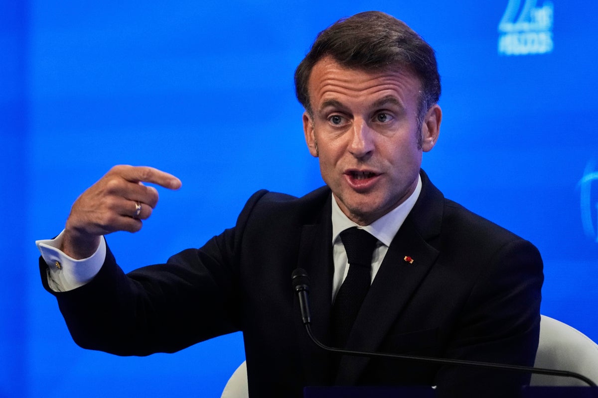 Macron says West is losing credibility with ‘double standards’ on Ukraine and Gaza - Yahoo News UK