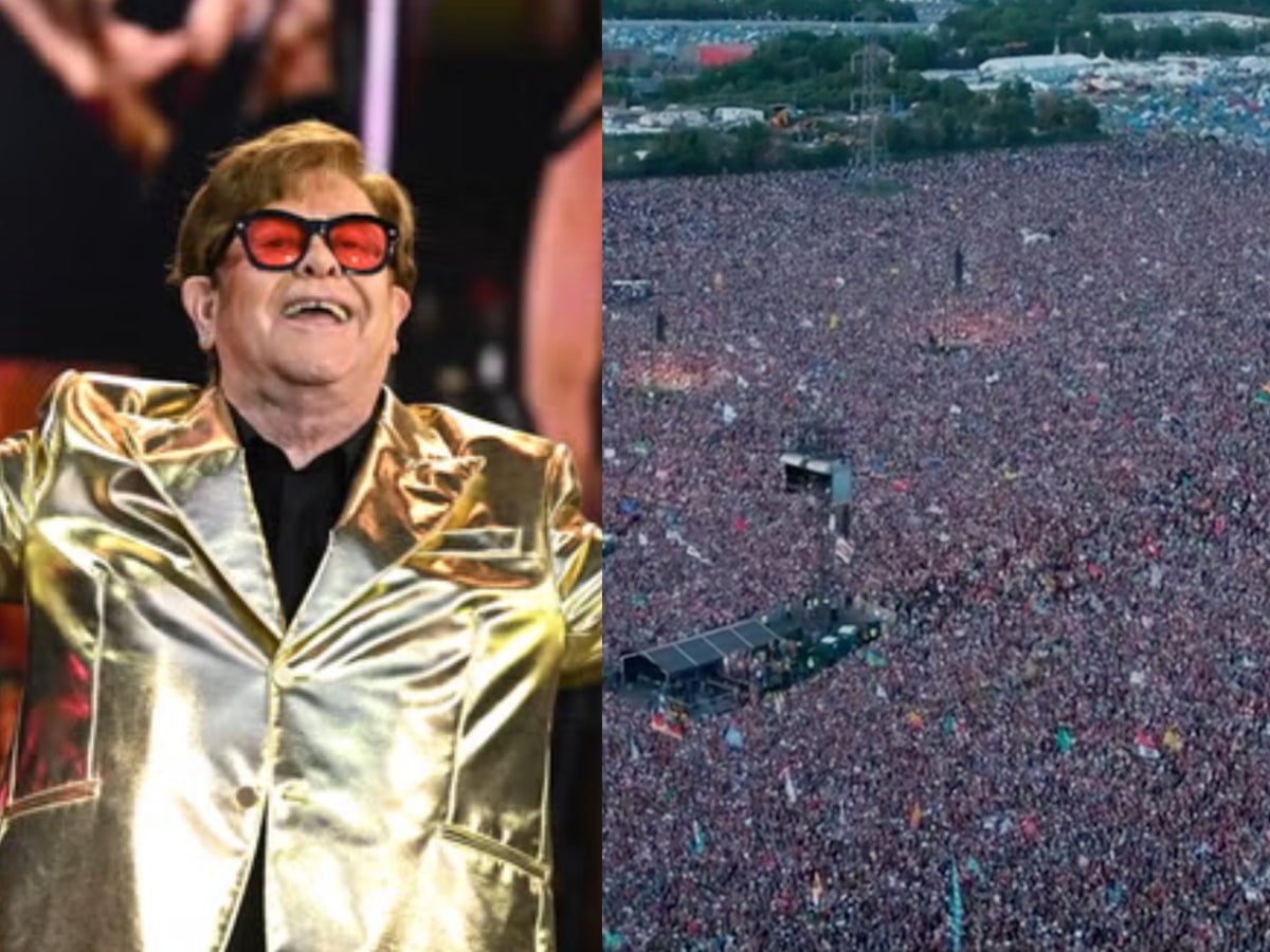 Glastonbury viewers stunned at ‘insane’ crowd size for Elton John’s ...