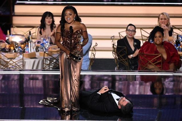 Jimmy Kimmel Regrets Controversial Emmys Moment During Quinta Brunson’s ...