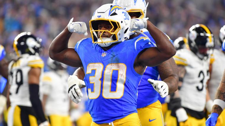 Omarion Hampton vs. Kimani Vidal: Who's the better fantasy football option in Week 14? - Yahoo ...