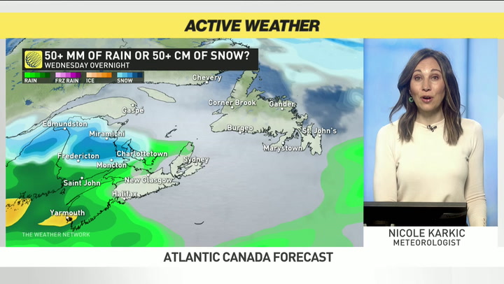 50+ mm of rain or 50+ cm of snow, what side of this storm are you on?