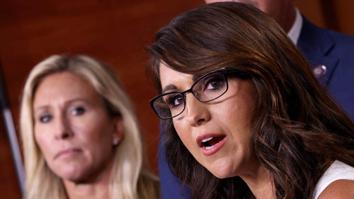 Onetime Friends Lauren Boebert and MTG Go to War Against Each Other