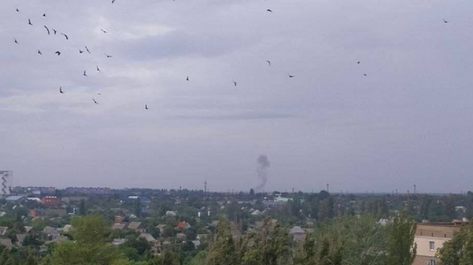 Explosion in Melitopol, Russians seem to be smoking at the airfield Mayor