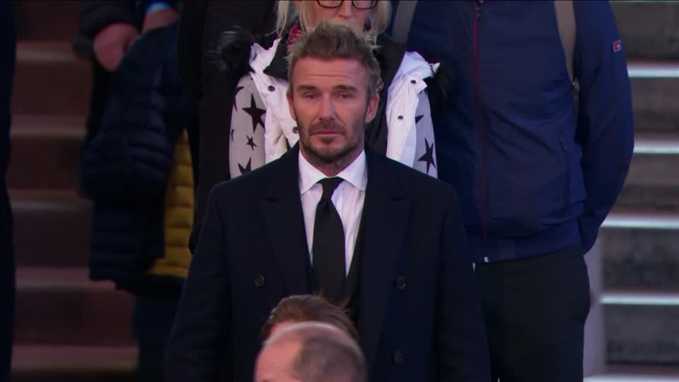 David Beckham attends Queen's lying-in-state [Video]