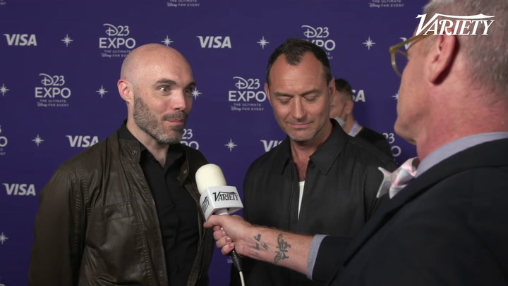 Jude Law and David Lowery D23 Red Carpet