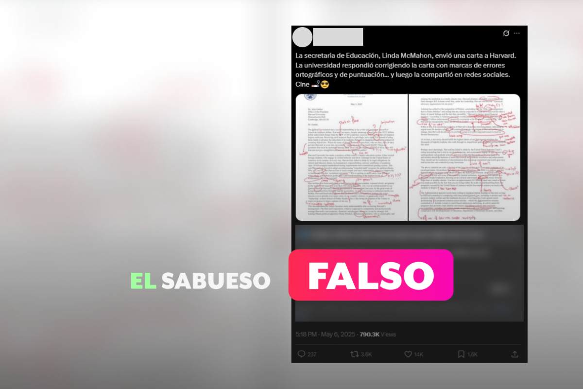 Harvard no publicó correcciones en rojo a una carta de la secretaria de ...