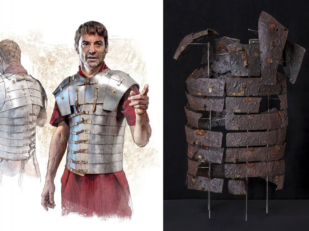 La plus ancienne cuirasse segmentée romaine exposée en Allemagne